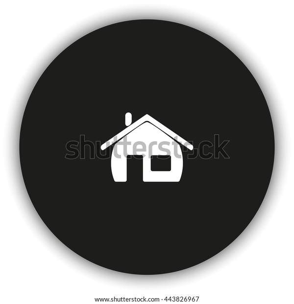 Retro Style Home Icon Stock Vector (Royalty Free) 443826967 | Shutterstock