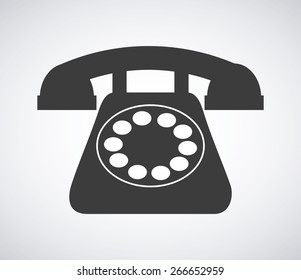 Rotary Dial Phone Icon: vector de stock (libre de regalías) 1351045214 ...