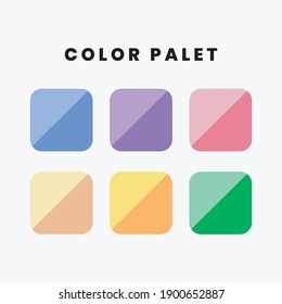 Retro Theme Design Color Palette Stock Vector (Royalty Free) 1900652887 ...