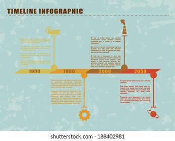5,708 Retro Timeline Images, Stock Photos & Vectors | Shutterstock