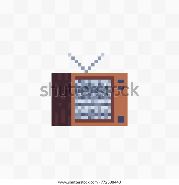Retro Tv Pixel Art Icon 8bit Stock Vector (Royalty Free) 772538443 ...
