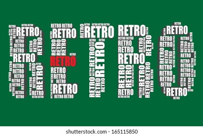 Retro Typography 3d Text Word Art Stock Vector (Royalty Free) 165115850 ...