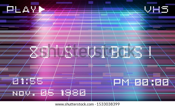 Retro Vhs Background Like Old Video Stock Vector (Royalty Free) 1533038399