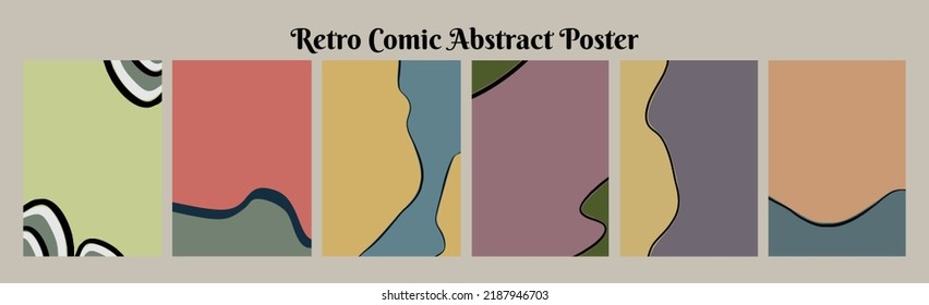 Retro Vintage Comic Abstract Poster Classic Stock Vector (Royalty Free ...