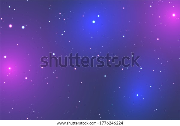 Retrowave Starry Background Pink Blue Shades Stock Vector (Royalty Free ...