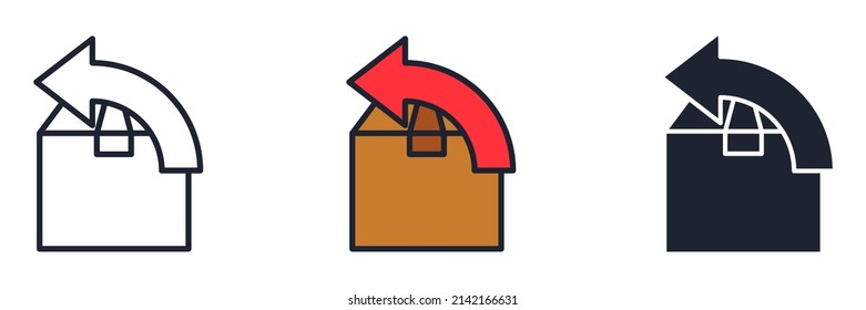Return Icon Symbol Template Graphic Web Stock Vector (Royalty Free ...