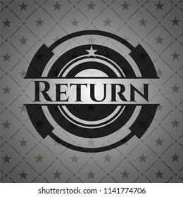 Return Realistic Black Emblem Stock Vector (Royalty Free) 1141774706 ...