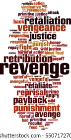 Revenge Word Cloud Concept Vector Illustration Stock Vector (Royalty ...
