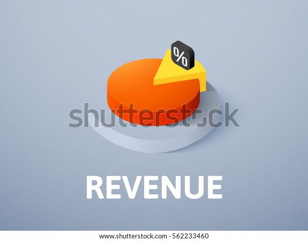 Revenue Icon Vector Symbol Flat Isometric Stock Vector (Royalty Free ...