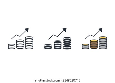 Revenue Icons Symbol Vector Elements Infographic Stock Vector (Royalty ...