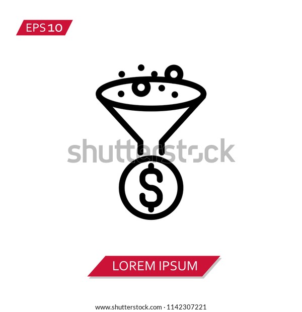 Revenue Streams Vector Icon Symbol: vector de stock (libre de regalías ...