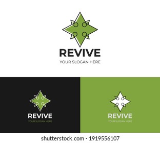Revive Logo Vector Design Illustration Vector Stock Vector (Royalty ...