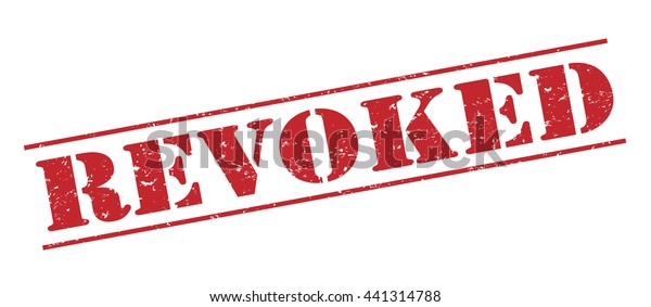 Revoked Vector Stamp On White Background Stock Vector (Royalty Free ...