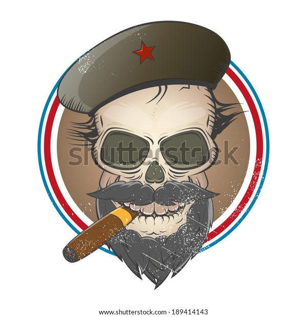 Revolution Skull Sign Stock Vector (Royalty Free) 189414143