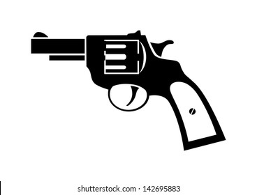 Revolver Icon Stock Vector (Royalty Free) 142695889 | Shutterstock