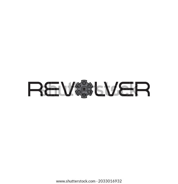 Revolver Letter Logo Design Vector Stock Vector (Royalty Free ...