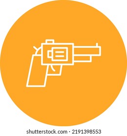 Revolver Line Circle Icon Vector Image Stock Vector (Royalty Free ...