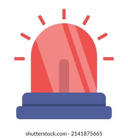 Revolving Red Light Icon Vector Design Stock Vector (Royalty Free ...