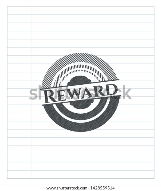 Reward Pencil Draw Vector Illustration Detailed Stock Vector (Royalty ...