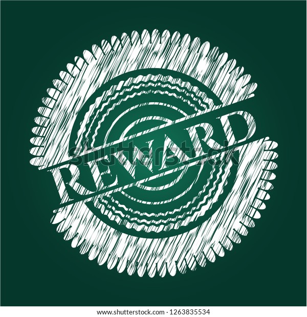 Reward Written Chalkboard Texture Stock Vector (Royalty Free ...
