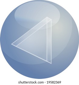 Rewind Audio Icon Illustration Triangle Line Stock Vector (Royalty Free ...