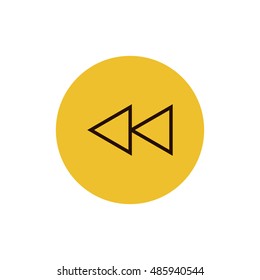 Rewind Icon Vector Clip Art Useful Stock Vector (Royalty Free ...