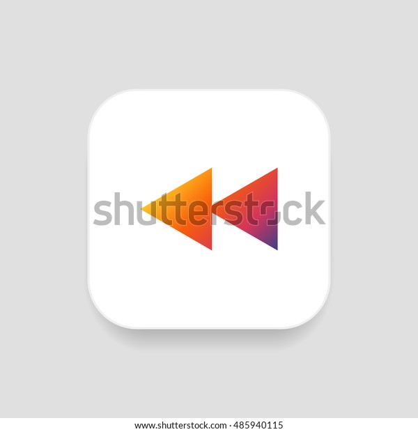 Rewind Icon Vector Clip Art Useful Stock Vector (Royalty Free ...
