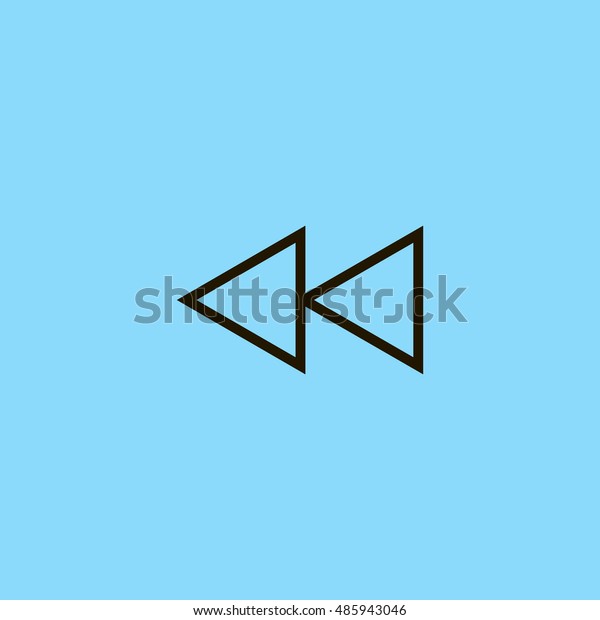 Rewind Icon Vector Clip Art Useful Stock Vector (Royalty Free ...