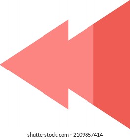 Rewind Music Illustration Vector On White Stock Vector (Royalty Free ...