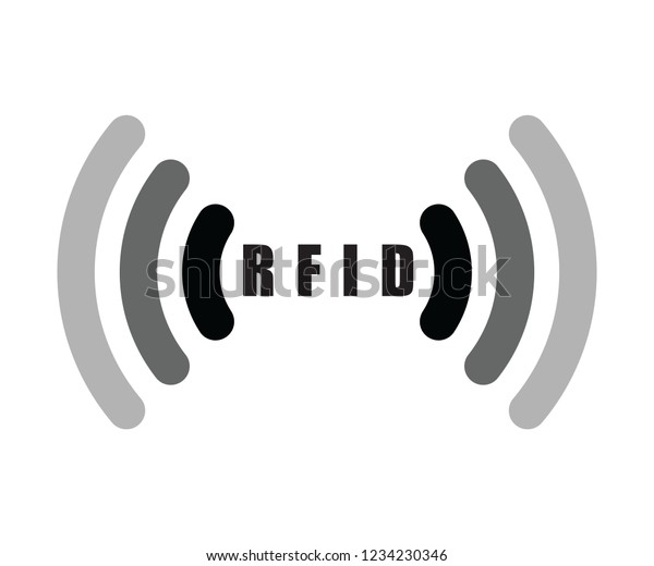 Rfid Icon Vector Black White Stock Vector (Royalty Free) 1234230346 ...