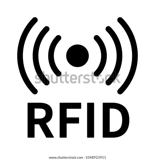 Rfid Radio Frequency Identification Horizontal Radio Stock Vector ...