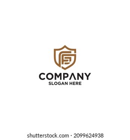 Rfj S Shield Letter Logo Design Stock Vector (Royalty Free) 2099624938 ...