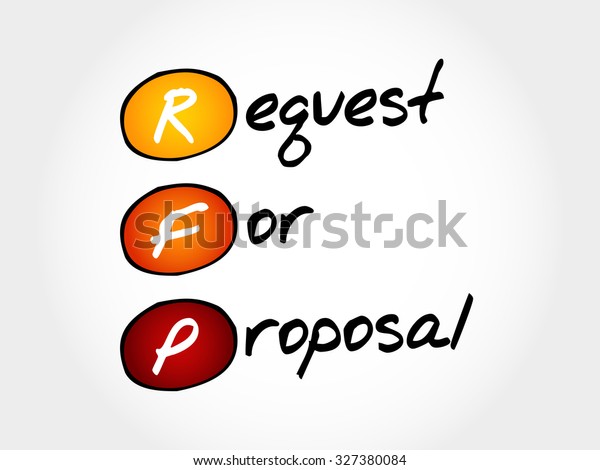Rfp Request Proposal Acronym Business Concept Stock Vector (Royalty ...