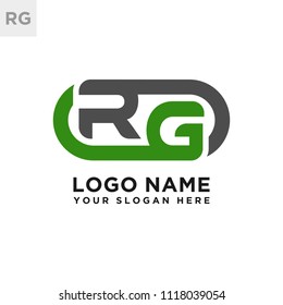 Rg Initial Logo Template Vexctor Stock Vector (Royalty Free) 1118039054 ...