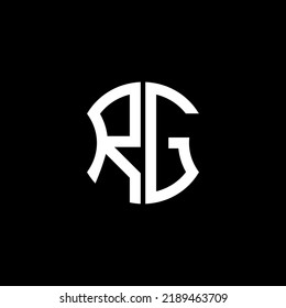 Rg Letter Logo Creative Design Vector Stock Vector (Royalty Free ...