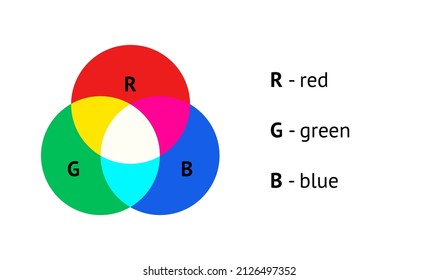 Rgb Additive Color Model Vector Infographic Stock Vector (Royalty Free ...