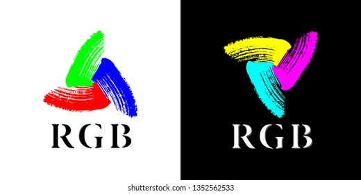 Rgb Color Model Concept Made Roman Stock Vector (Royalty Free) 1352562533