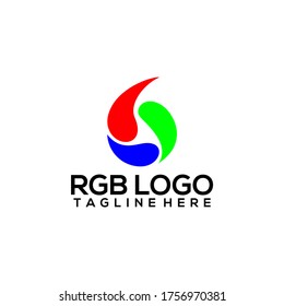 Rgb Logo Design Vector Template Stock Vector (Royalty Free) 1756970381 ...