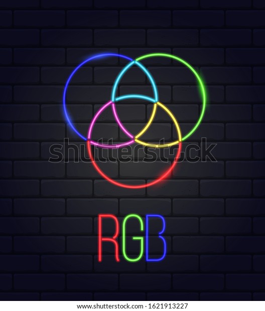 Rgb Model On Seamless Dark Brick Stock Vector (Royalty Free) 1621913227 ...