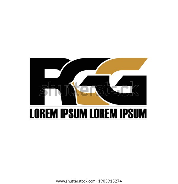 Rgg Letter Monogram Logo Design Vector Stock Vector (Royalty Free ...