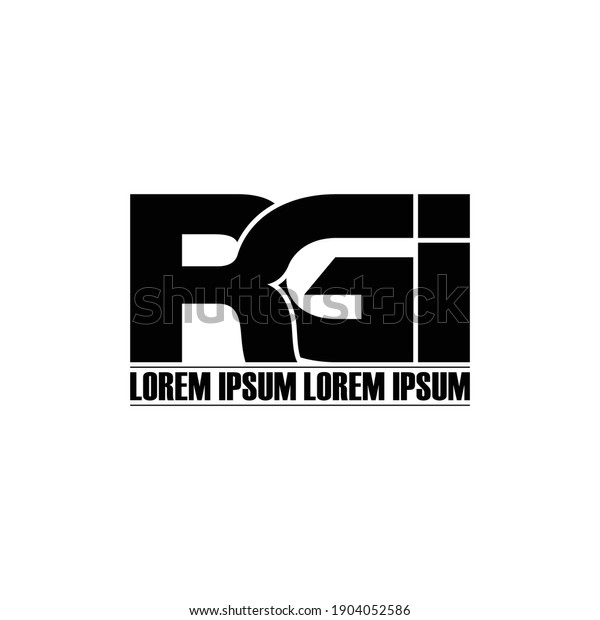 Rgi Letter Monogram Logo Design Vector Stock Vector (Royalty Free ...