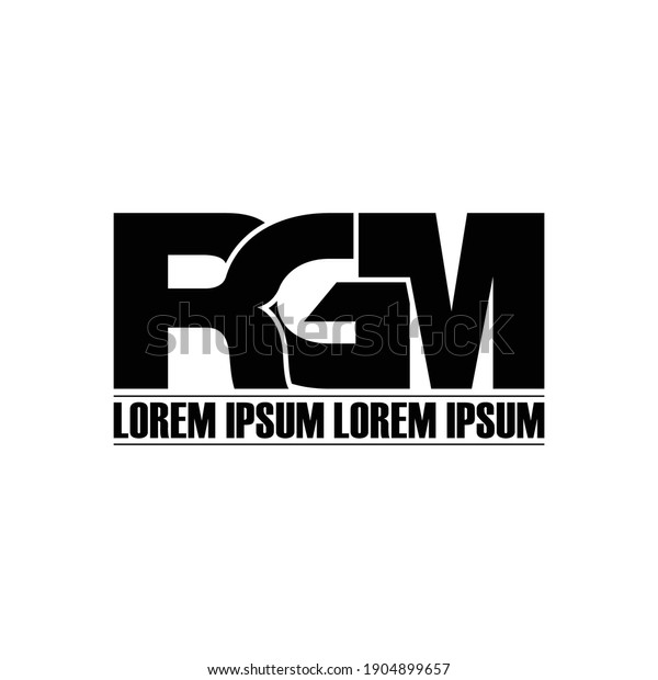 Rgm Letter Monogram Logo Design Vector Stock Vector (Royalty Free ...