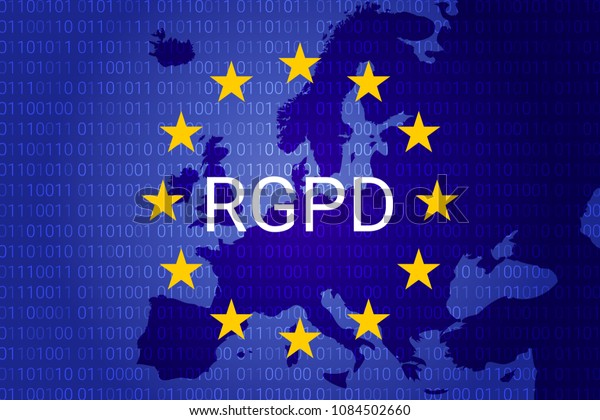 Rgpd Gdpr General Data Protection Relation Stock Vector (Royalty Free ...