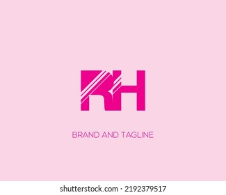 Rh Hr Logo Design Template Vector Stock Vector (Royalty Free ...