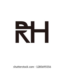 Rh Letter Vector Logo Stock Vector (Royalty Free) 1285695556 | Shutterstock