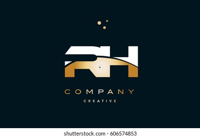 Rh R H White Yellow Gold Stock Vector (Royalty Free) 606574853 ...