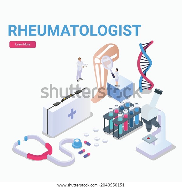 Rheumatologist 3d Isometric Vector Illustration Concept Stock Vector ...