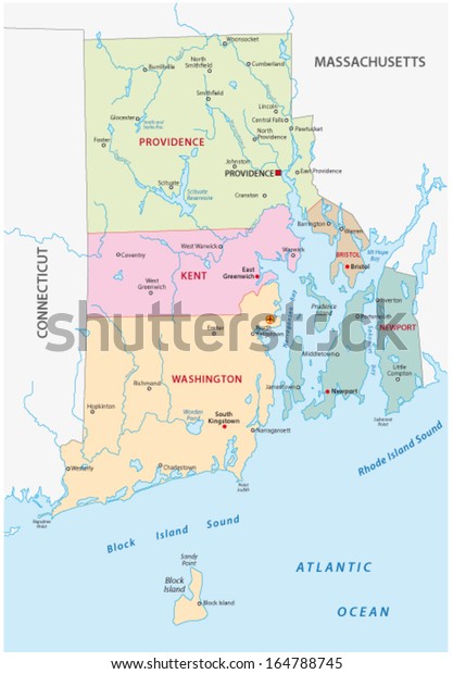 rhode island administrative map