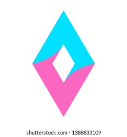 Rhombus Logo Shape Design Symbol Stock Vector (Royalty Free) 1388833109 ...