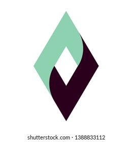 Rhombus Logo Shape Design Symbol Stock Vector (Royalty Free) 1388833112 ...